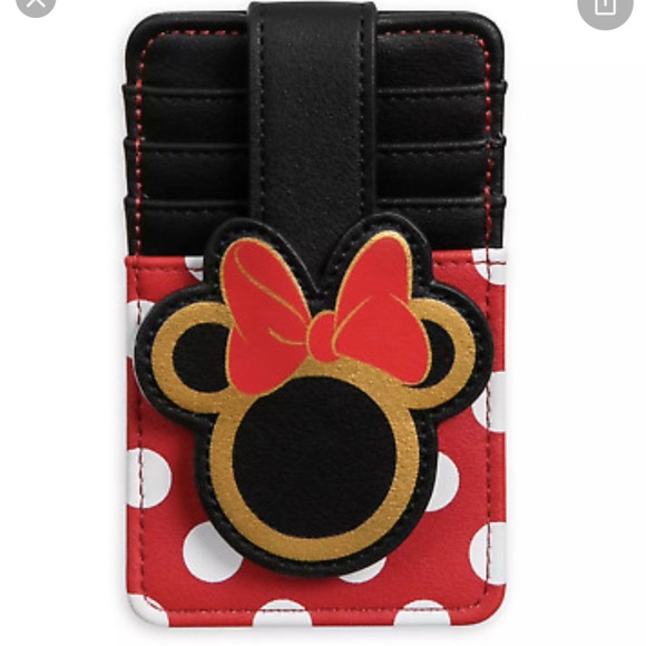 Disney | Bags | Disney Parks Minnie Bow Credit Card Wallet New | Poshmark